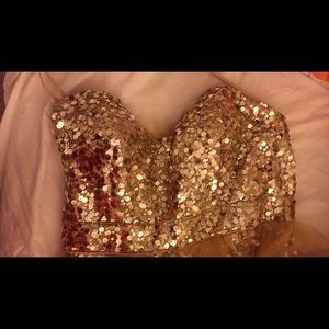 Dresses | Beautiful Gold Shimmery Gown | Poshmark
